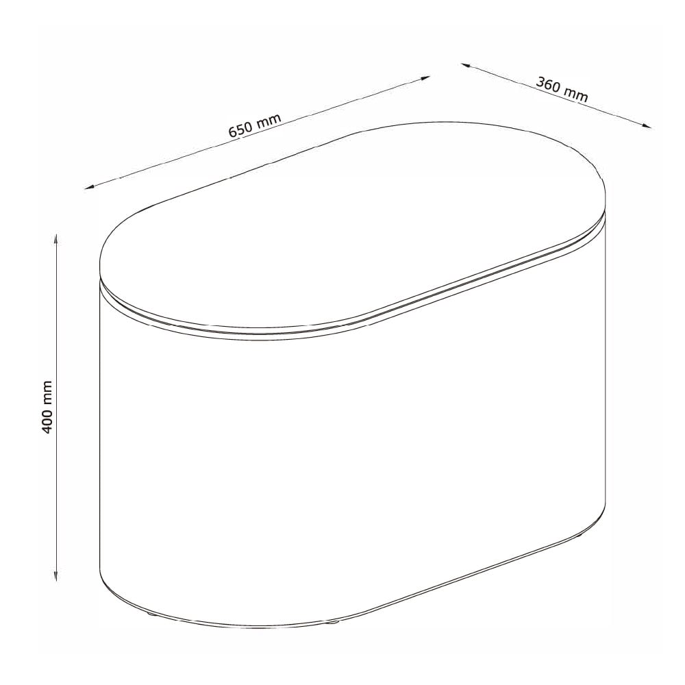 Pufs GISLEV 65 x 40 x 35 cm - JYSK - Vienmēr lieliski piedāvājumi
