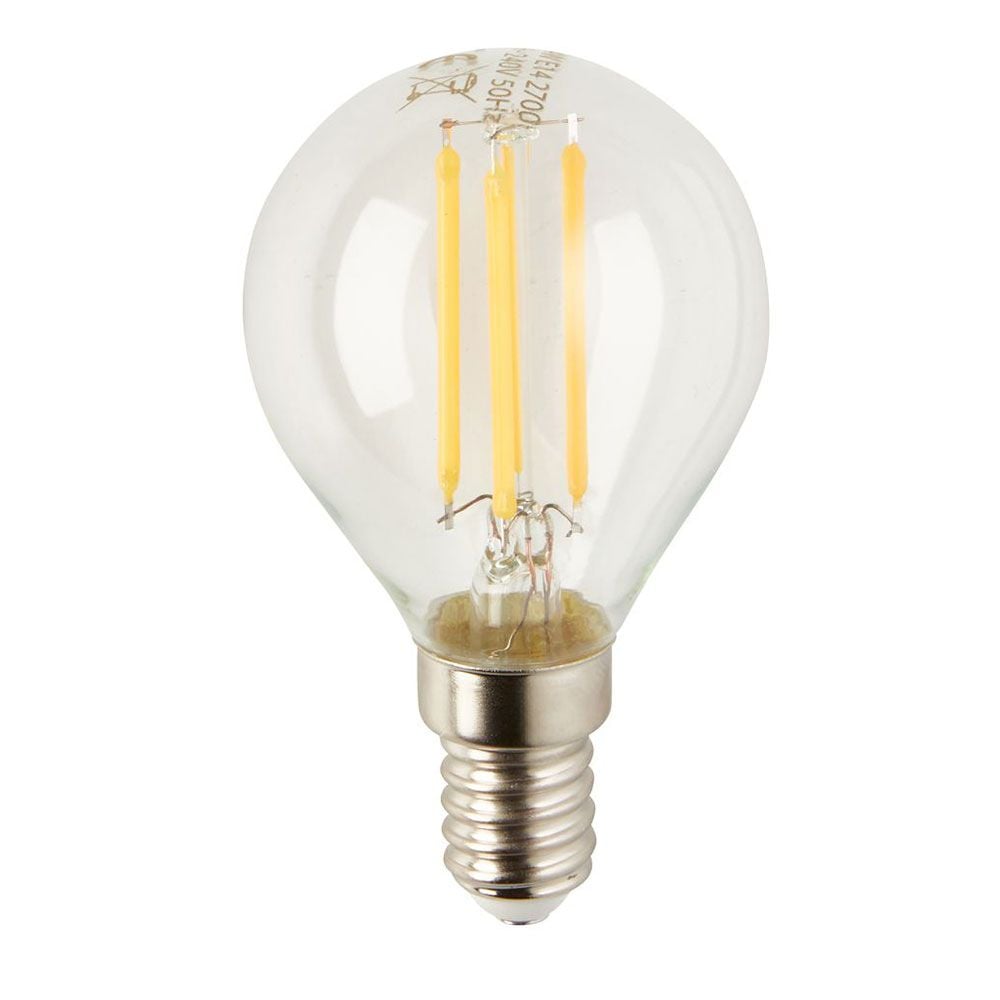 LED spuldze TORE Ø5x8cm; Cokols: E14; Jauda: 4 W; Gaismas plūsma: 400 ...