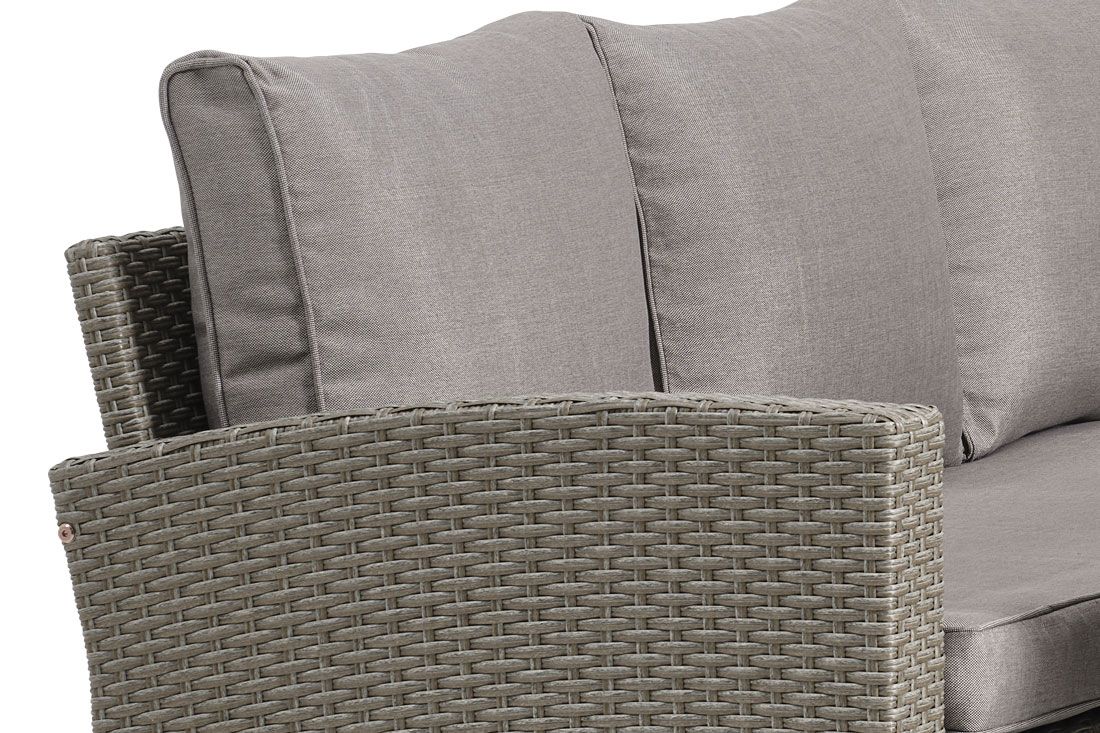 Dārza mēbeļu komplekts AGERMOSE+AIDT Dīvāns: 237x73x180cm, galds: 74x145x67cm, krēsls ...