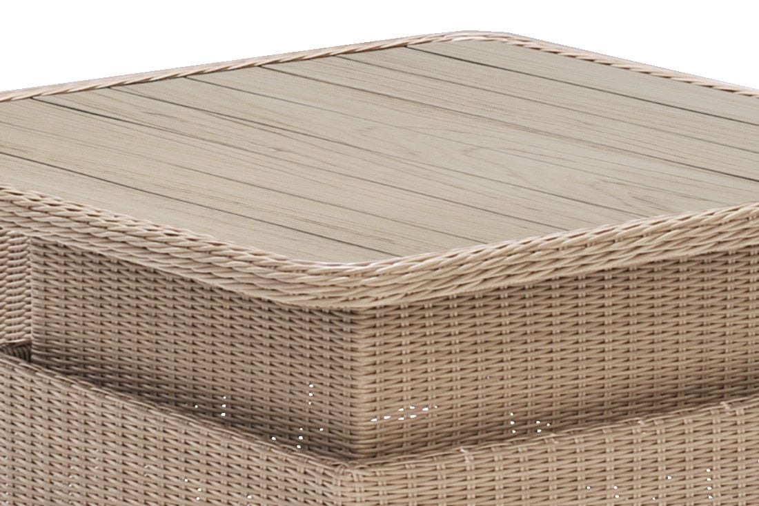 Dārza mēbeļu komplekts TAMBOHUSE Dīvāns: 252 x 79 x 252 cm. Galds: 120 ...